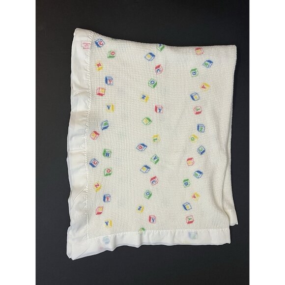 Baby Morgan | Bedding | Vintage Baby Morgan Cozy Orlon Blocks Waffle ...